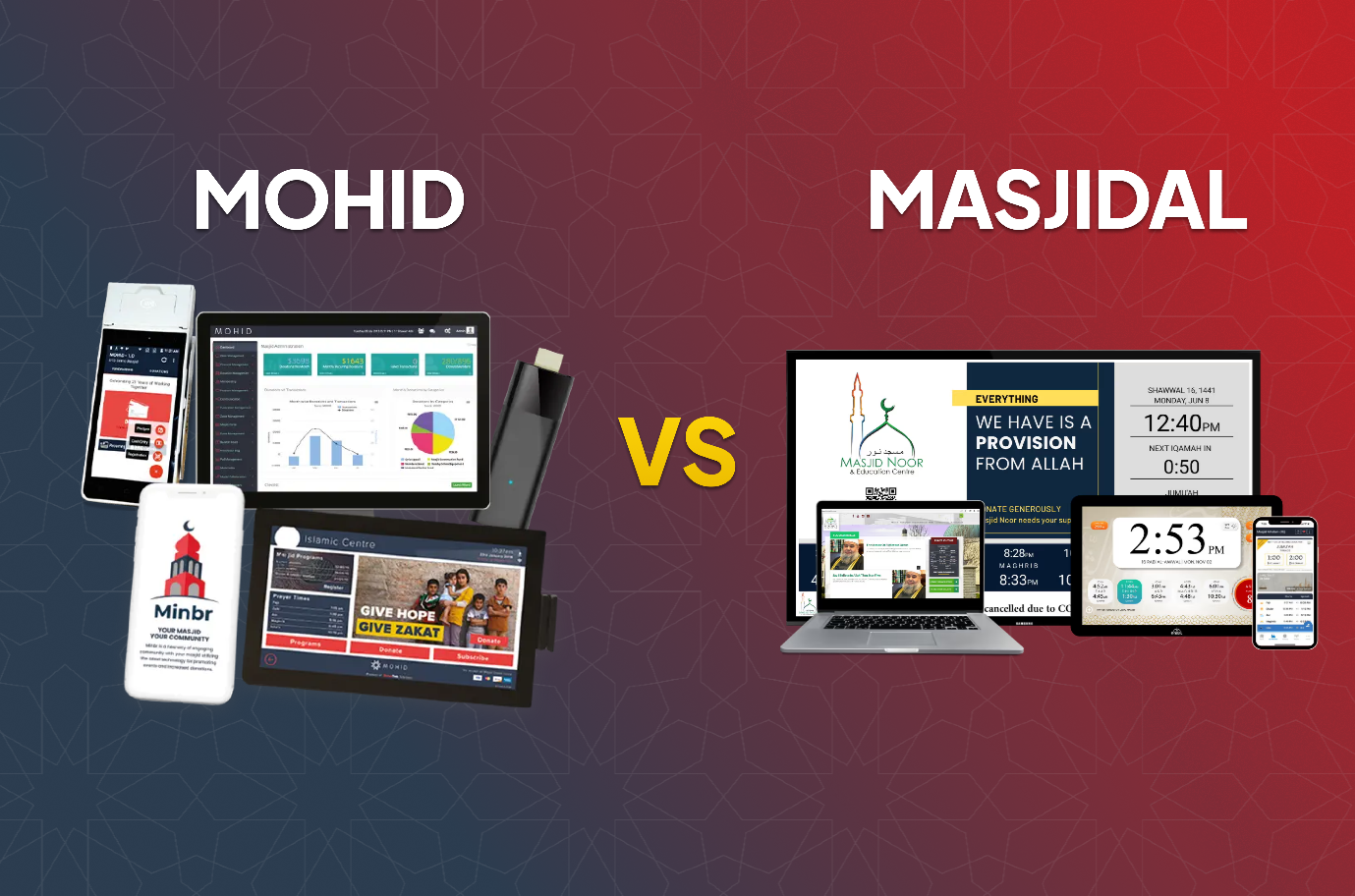 MOHID vs. Masjidal: A Quick Comparison Guide - MOHID - Masjid Management Software MOHID – Masjid ...